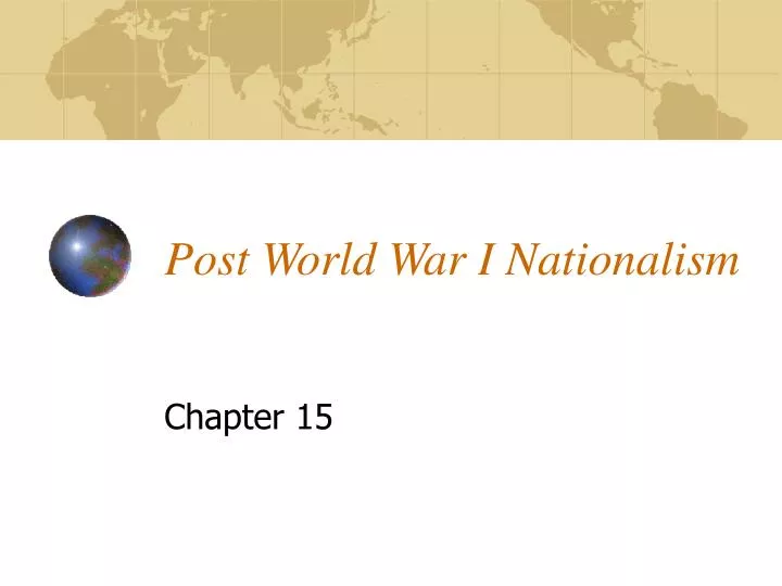 PPT - Post World War I Nationalism PowerPoint Presentation, free ...