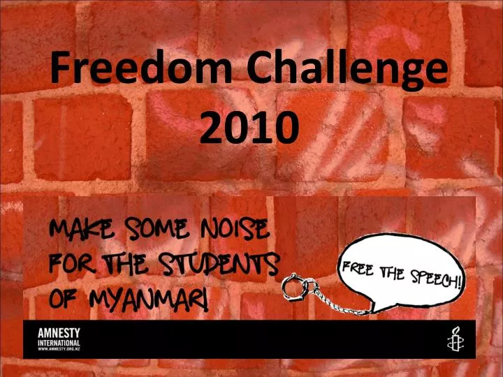 PPT - Freedom Challenge 2010 PowerPoint Presentation, free download ...