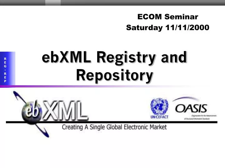 Ppt Ebxml Registry And Repository Powerpoint Presentation Free Download Id 1084351