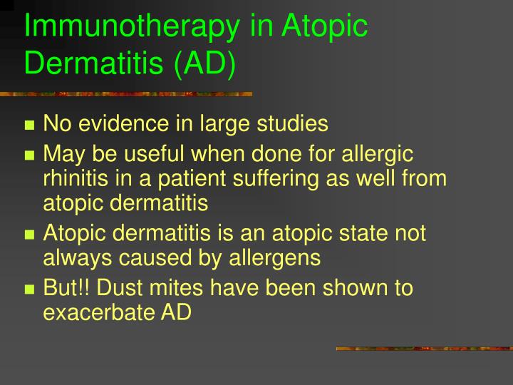 PPT - Immunotherapy: Evidence in atopy PowerPoint Presentation - ID:1086009