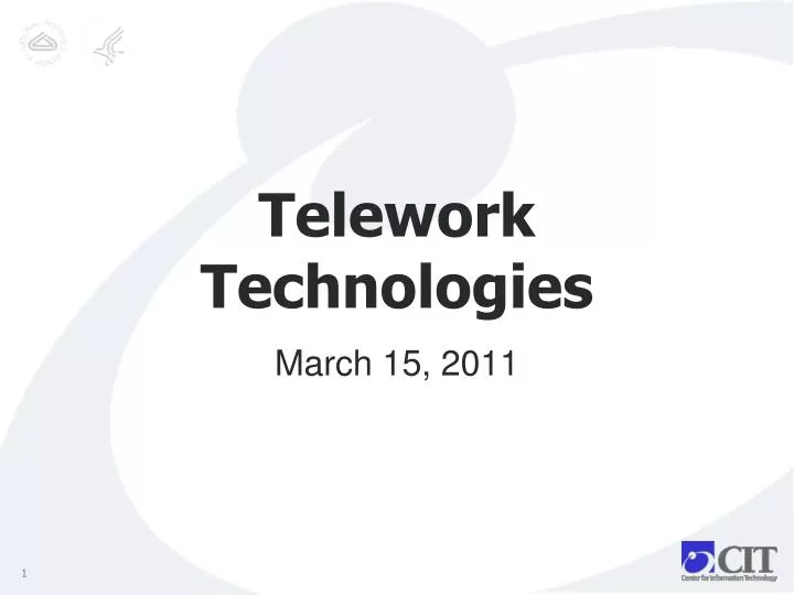 PPT - Telework Technologies PowerPoint Presentation, free download - ID ...