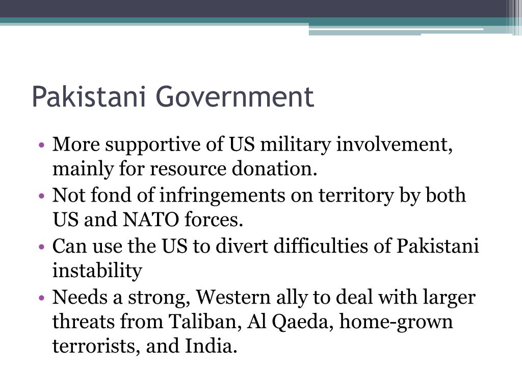 PPT - United States Foreign Policy: Pakistan PowerPoint Presentation ...