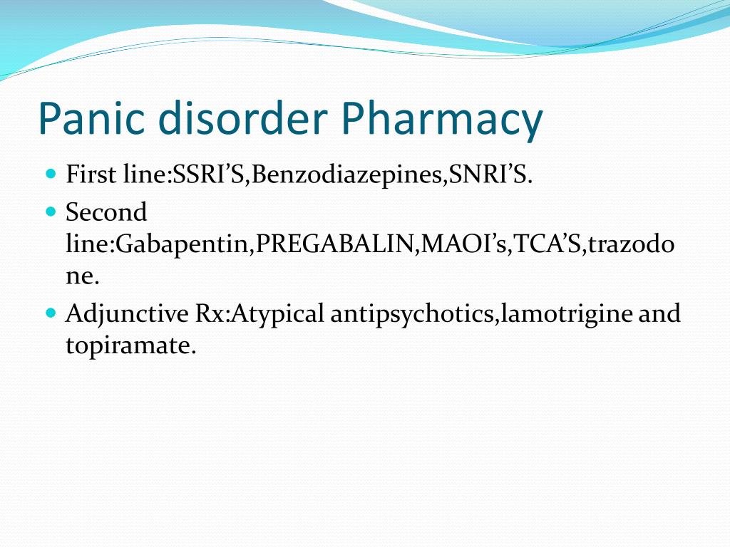 PPT - Psychopharmacology of Anxiety disorders PowerPoint Presentation ...