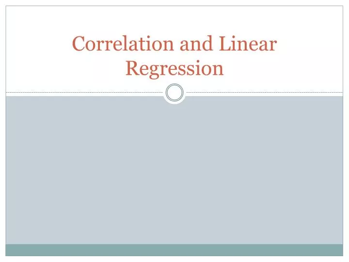 Ppt Correlation And Linear Regression Powerpoint Presentation Free
