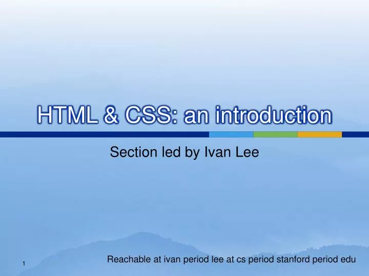 Ppt Html And Css An Introduction Powerpoint Presentation Free 9722