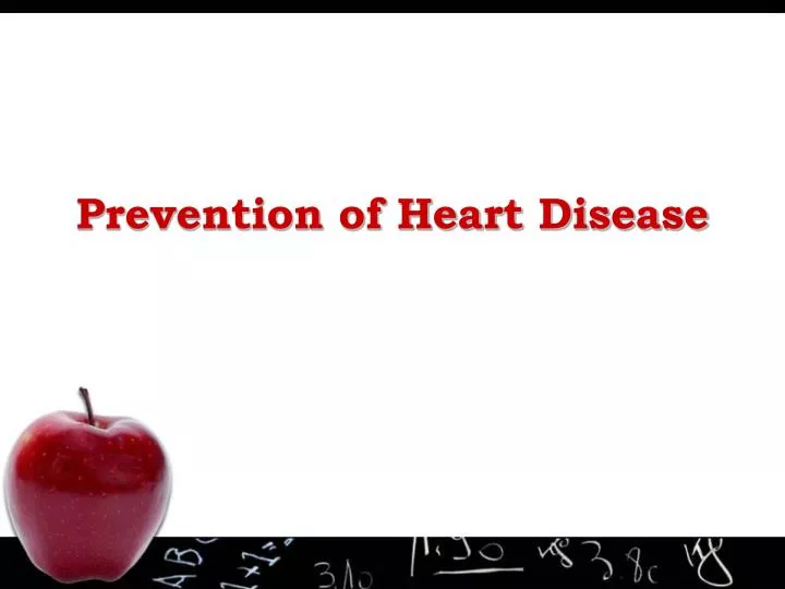Ppt Prevention Of Heart Disease Powerpoint Presentation Free