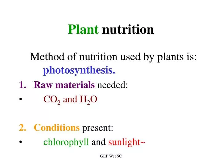 PPT - Plant nutrition PowerPoint Presentation, free download - ID:1090023