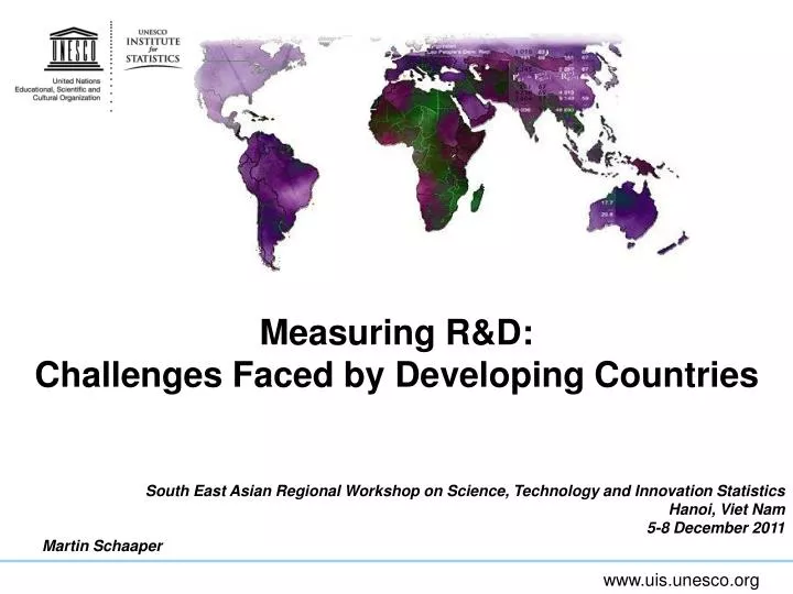PPT - Measuring R&D: Challenges Faced by Developing Countries ...