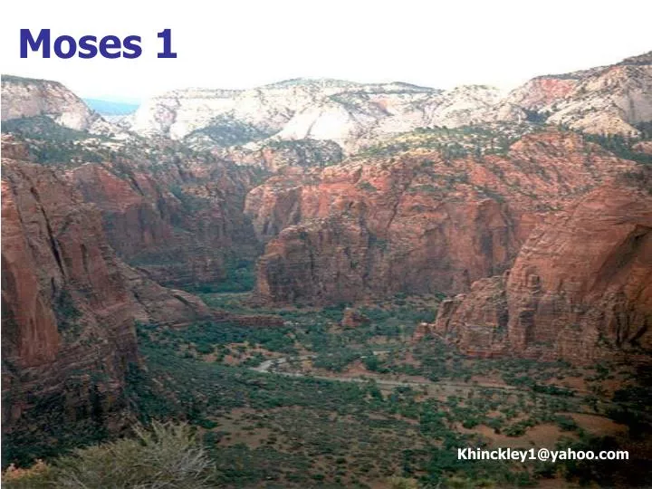 PPT - Moses 1 PowerPoint Presentation, free download - ID:1090483