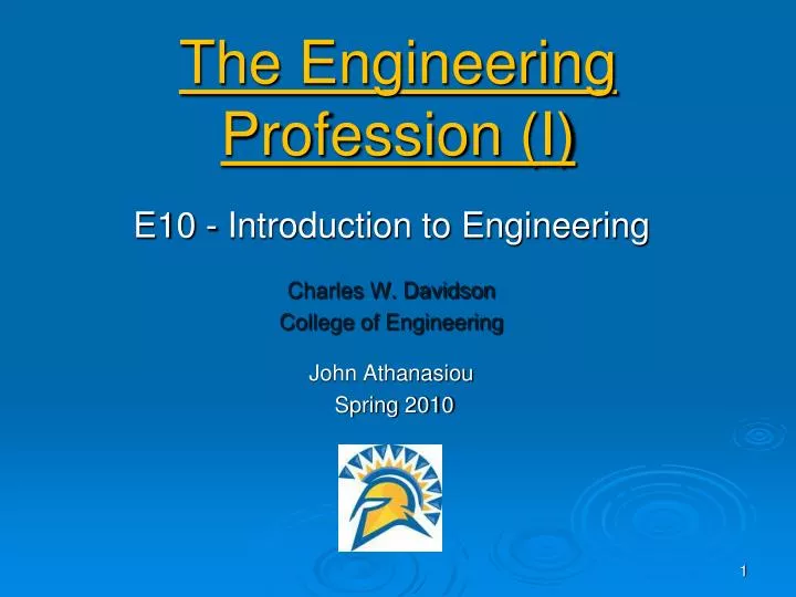 PPT - The Engineering Profession (I) PowerPoint Presentation, free ...