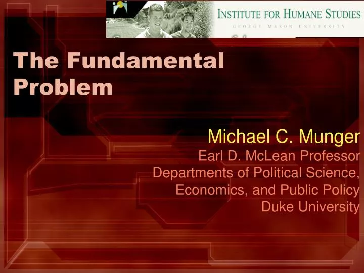 PPT - The Fundamental Problem PowerPoint Presentation, free download ...