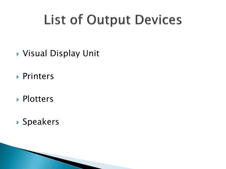 PPT - Output Devices PowerPoint Presentation - ID:1091896