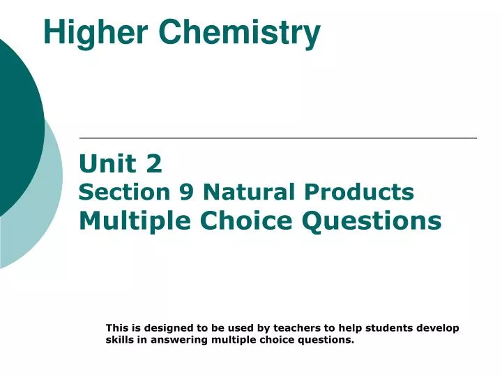 PPT - Higher Chemistry PowerPoint Presentation, free download - ID:1092236
