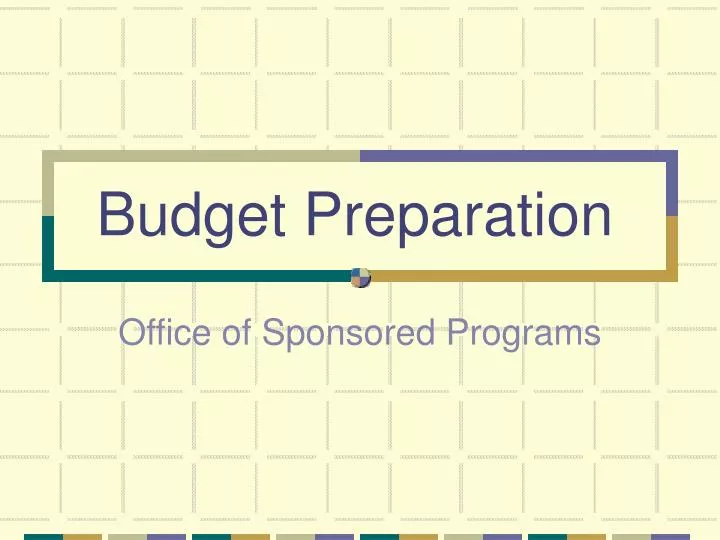PPT - Budget Preparation PowerPoint Presentation, free download - ID ...
