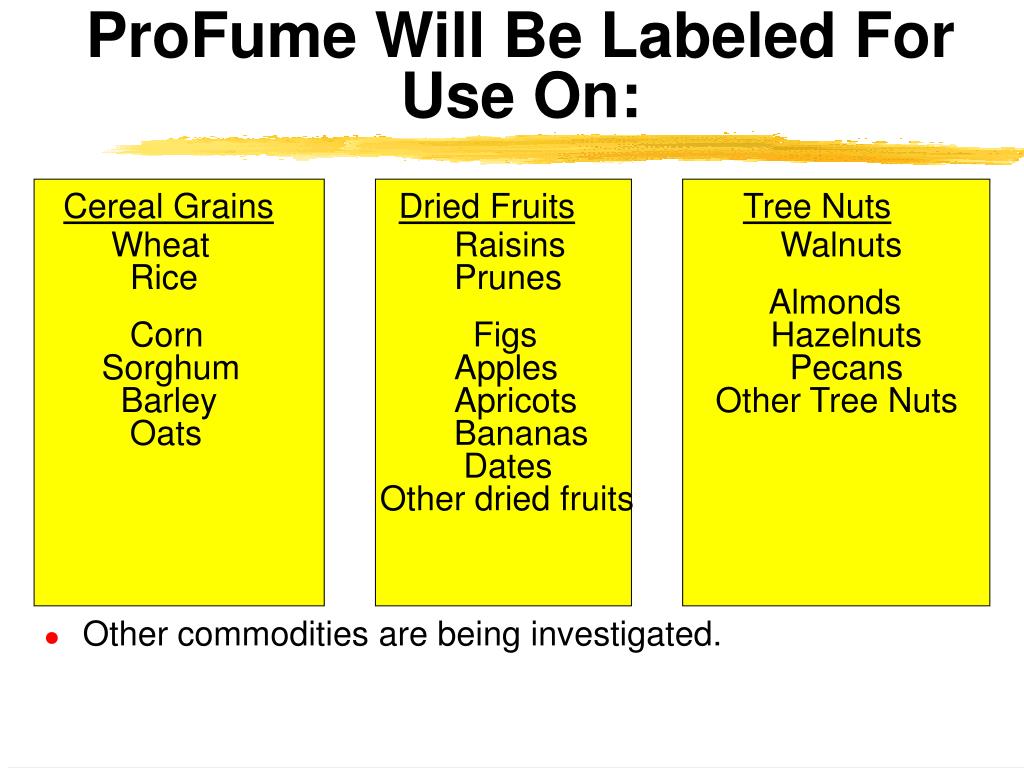 PPT - Sulfuryl Fluoride ProFume* Gas Fumigant Technical Update August 5 ...