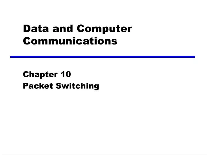 PPT - Data and Computer Communications PowerPoint Presentation, free ...
