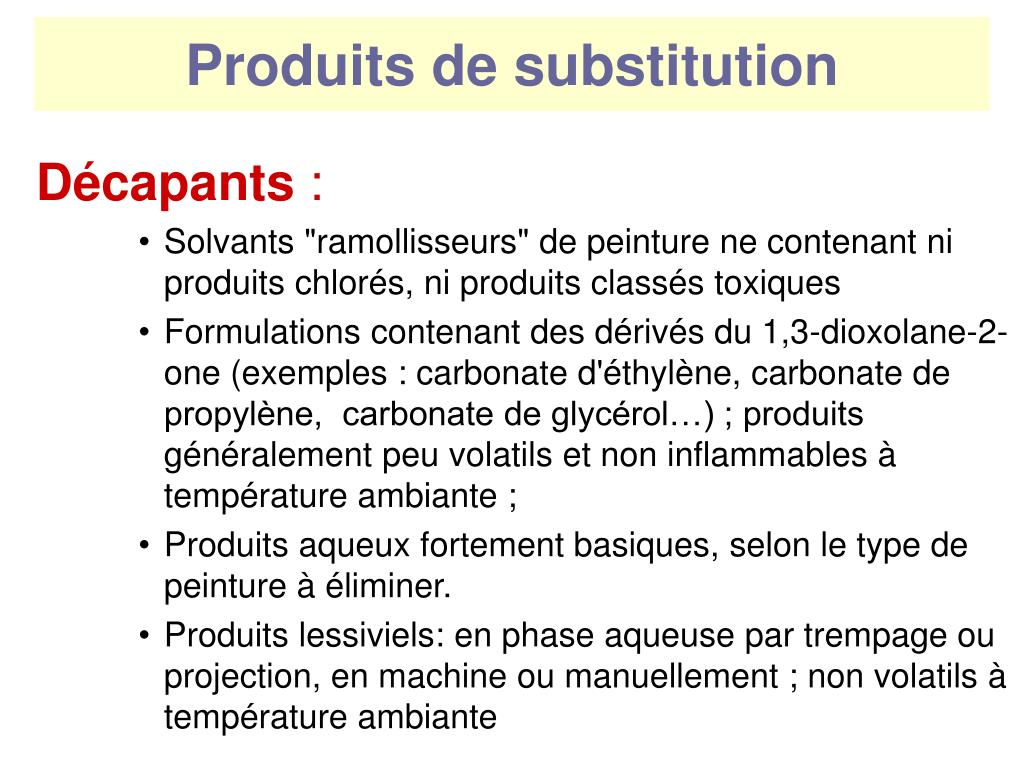 PPT - Le formaldéhyde et les solvants chlorés en milieu du travail ...