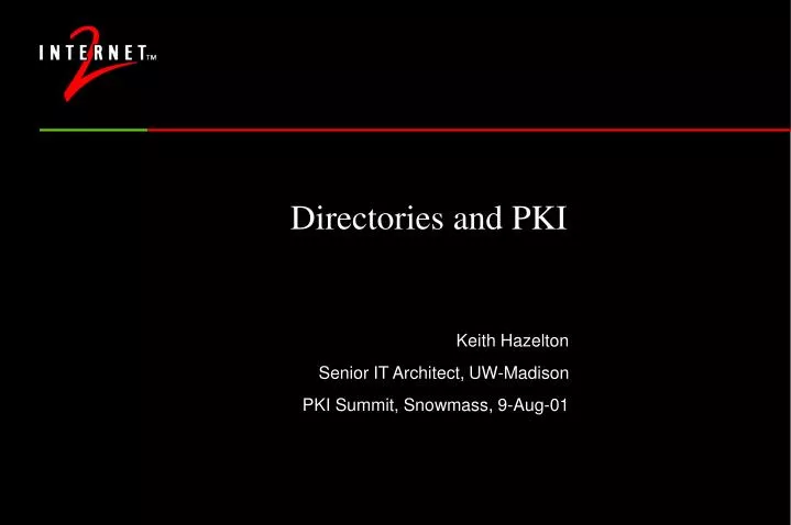 PPT - Directories and PKI PowerPoint Presentation, free download - ID:1094364