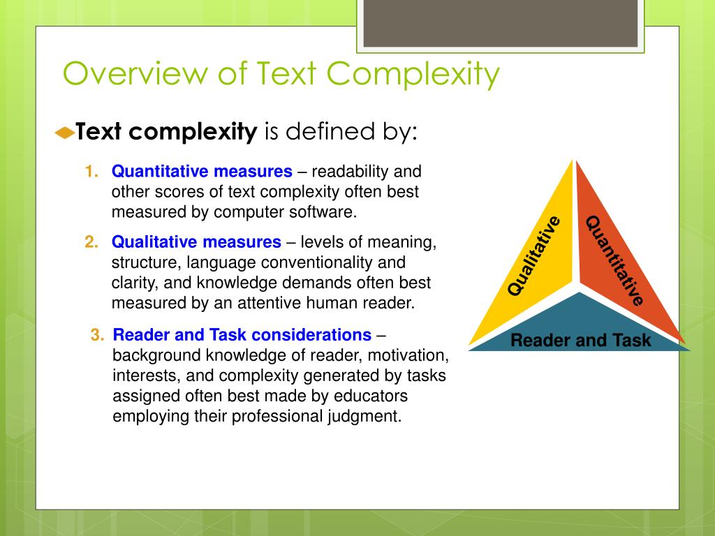 PPT - Text Complexity in Common Core State Standards PowerPoint ... PPT - Text Complexity in Common Core State Standards PowerPoint ...
