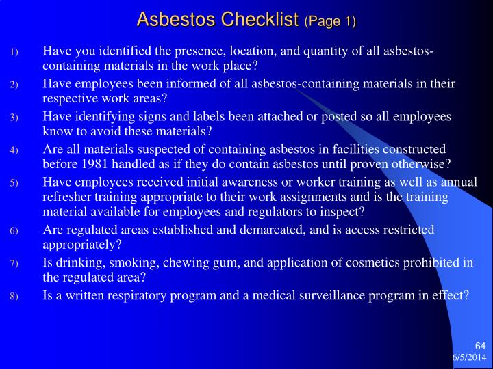 PPT - OSHA Checklists For COBRA Teams PowerPoint Presentation - ID:1095738
