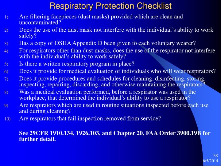 PPT - OSHA Checklists For COBRA Teams PowerPoint Presentation - ID:1095738