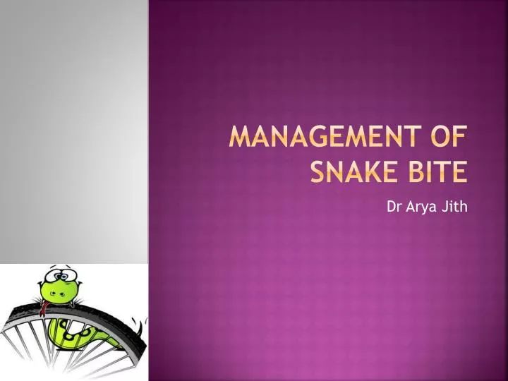 PPT - Management of snake bite PowerPoint Presentation, free download ...