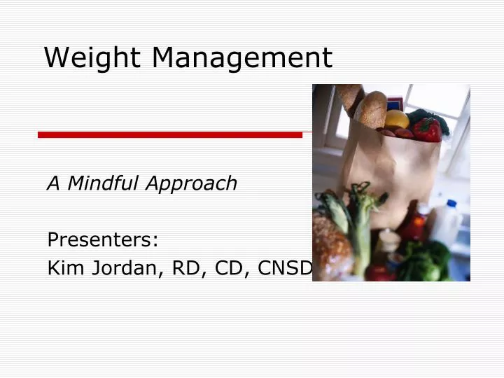 PPT - Weight Management PowerPoint Presentation, free download - ID:1096527