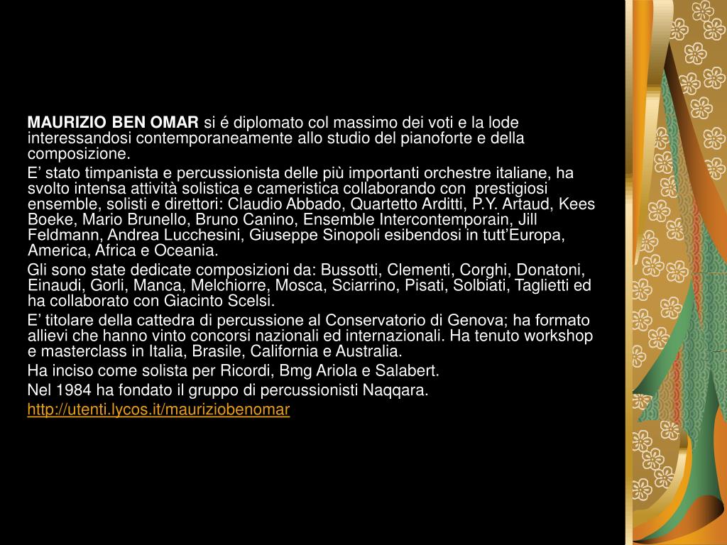 PPT - ARCOBALENI duo pianoforte & percussioni (Silvia Belfiore ...