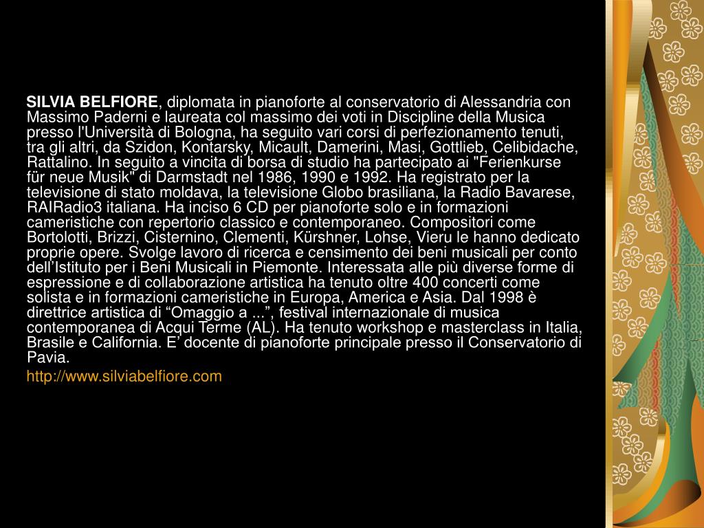 PPT - ARCOBALENI duo pianoforte & percussioni (Silvia Belfiore ...