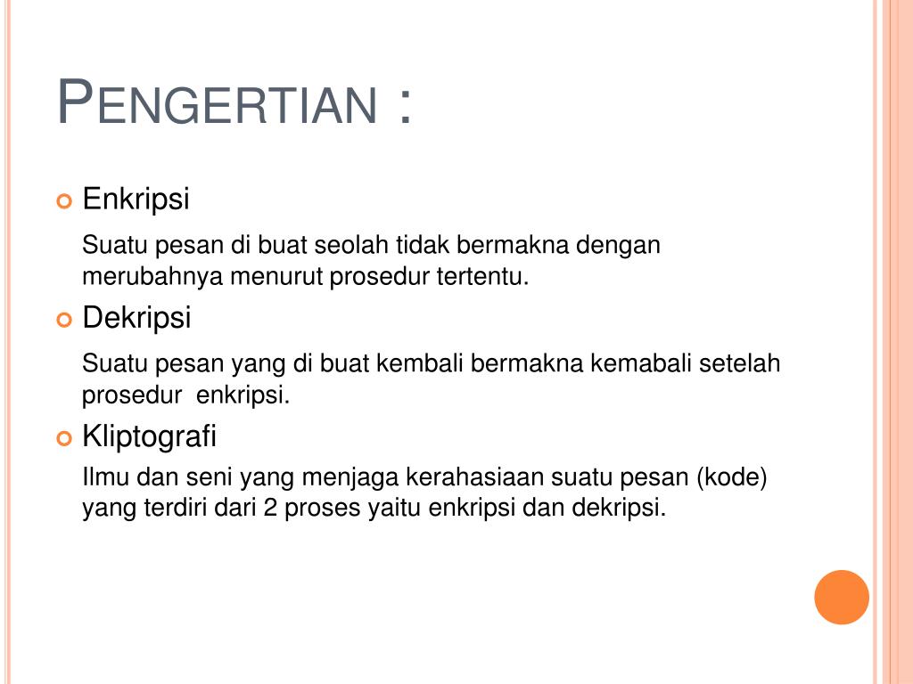 PPT - ENKRIPSI DAN DEKRIPSI dengan menggunakan teknik penyandian rsa ... PPT - ENKRIPSI DAN DEKRIPSI dengan menggunakan teknik penyandian rsa ...