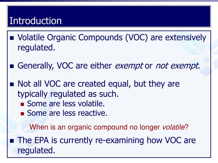 PPT - Evaluation of VOC Definition Based on Vapor Pressure PowerPoint ...