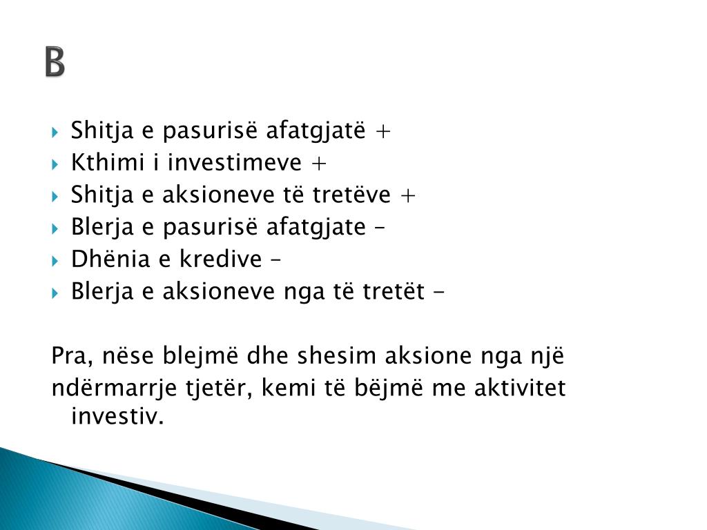 PPT - PASQYRA E RRJEDHJES SË PARASË SË GATSHME PowerPoint Presentation ...