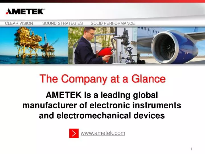 PPT - The Company at a Glance PowerPoint Presentation, free download ...