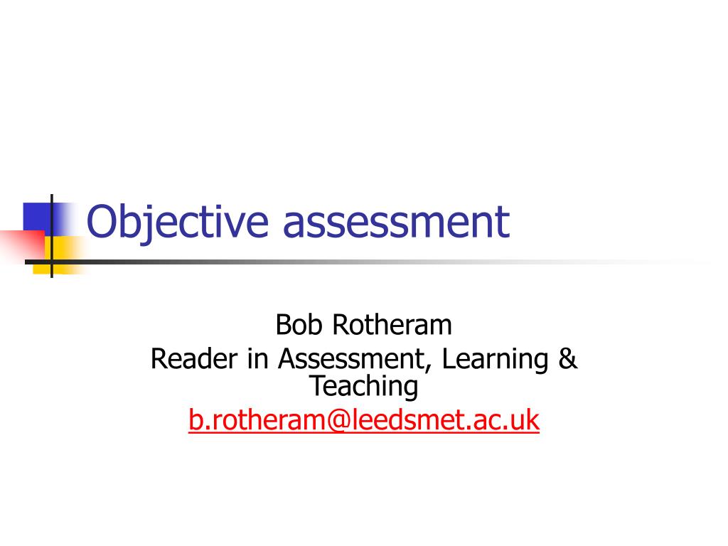 Ppt Objective Assessment Powerpoint Presentation Free Download Id