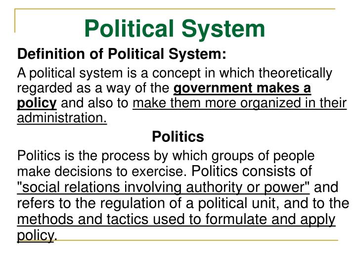 PPT - Political System PowerPoint Presentation - ID:1101936