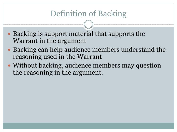 PPT - Toulmin’s Model of Argumentation PowerPoint Presentation - ID:1102469