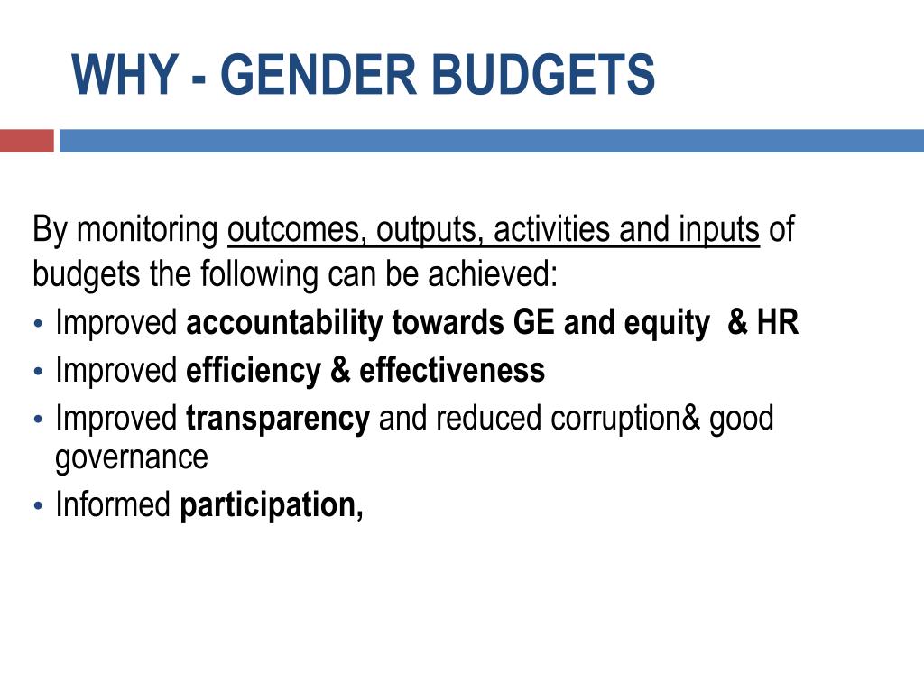 PPT Gender Responsive Budgeting PowerPoint Presentation Free