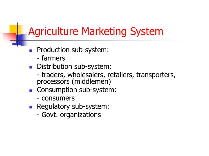 PPT - Agriculture Marketing System PowerPoint Presentation - ID:1103506