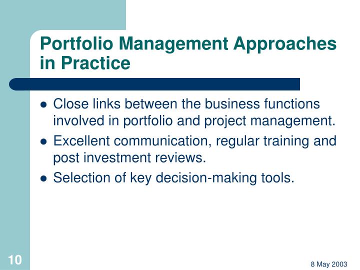 PPT - An Overview of best practice in R&D project portfolio management ...