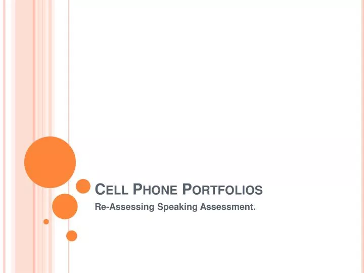 PPT - Cell Phone Portfolios PowerPoint Presentation, free download - ID ...