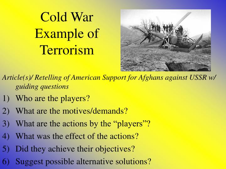 PPT - What is Terrorism? Acrostic PowerPoint Presentation - ID:1103989