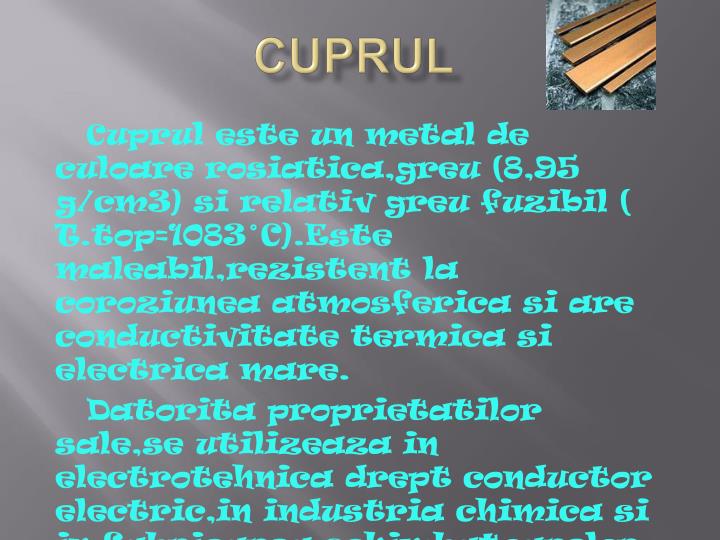 PPT - Asemanari si deosebiri intre Cupru si aluminiu PowerPoint ...