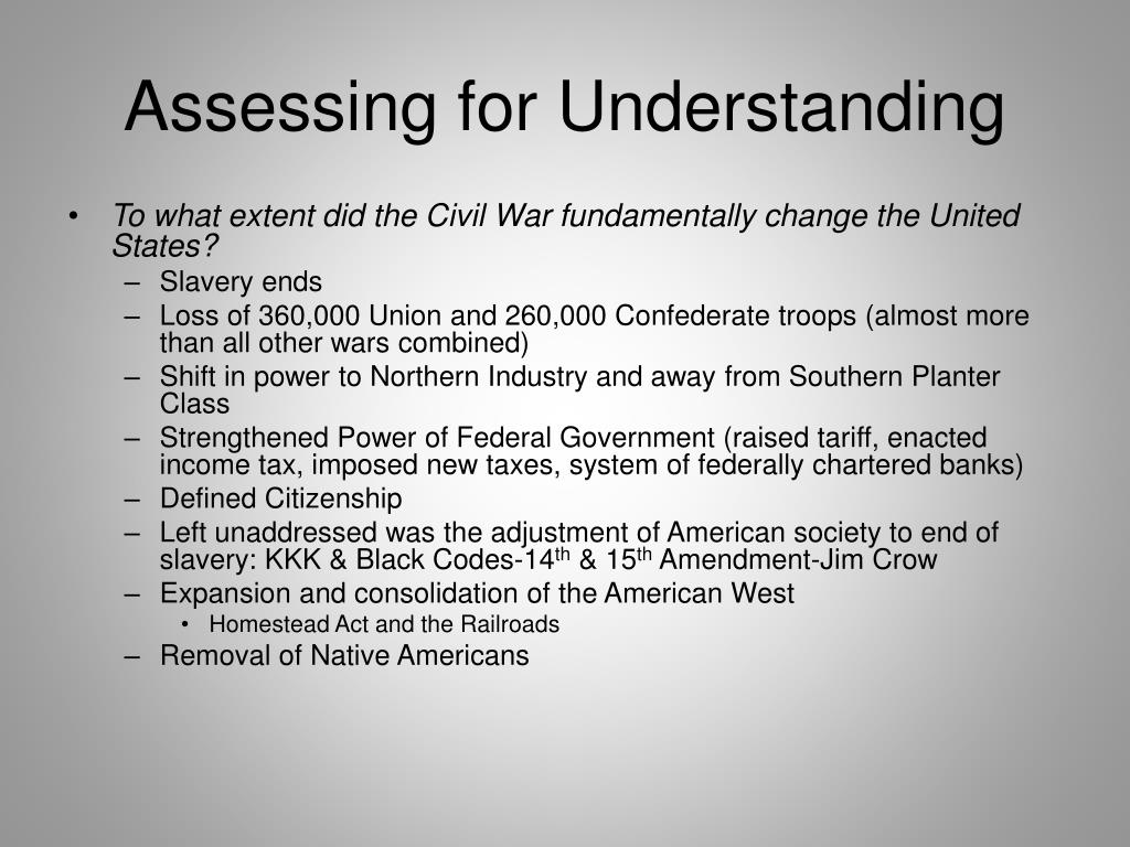 PPT - The Civil War and Reconstruction (1850-1877) PowerPoint ...