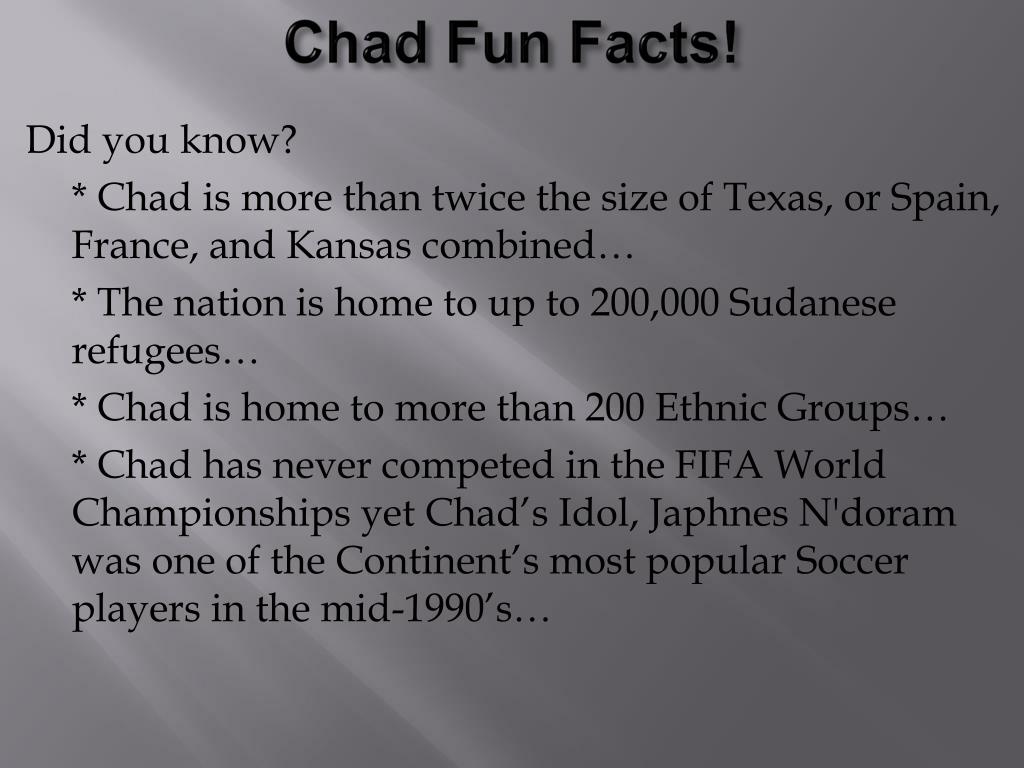 PPT - Chad’s Climate, Vegetation, Wildlife, and Natural Hazards ...