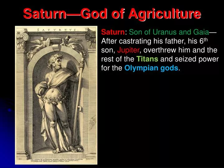 PPT - Saturn—God of Agriculture PowerPoint Presentation, free download ...