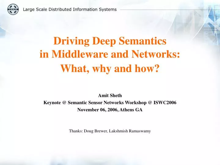 PPT - Driving Deep Semantics in Middleware and Networks: What, why and ...