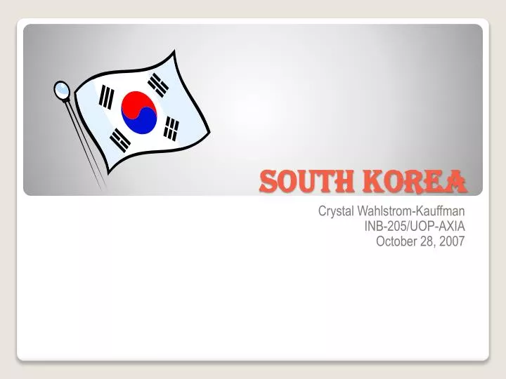PPT - South Korea PowerPoint Presentation, free download - ID:1107356