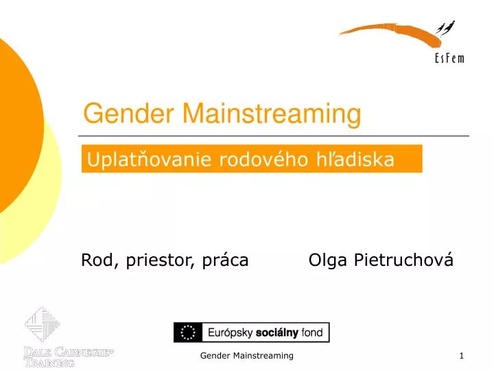 PPT - Gender Mainstreaming PowerPoint Presentation, free download - ID ...