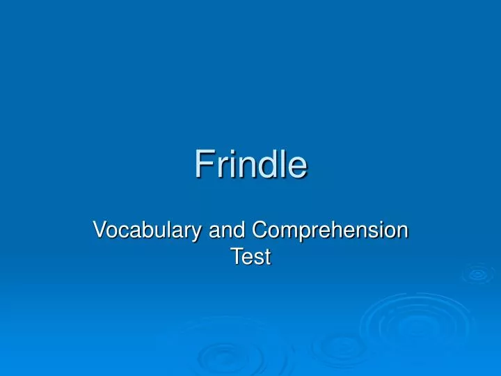 PPT - Frindle PowerPoint Presentation, free download - ID:1108677