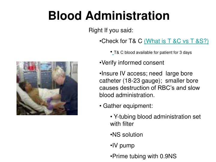 PPT - Blood Administration PowerPoint Presentation - ID:1109146